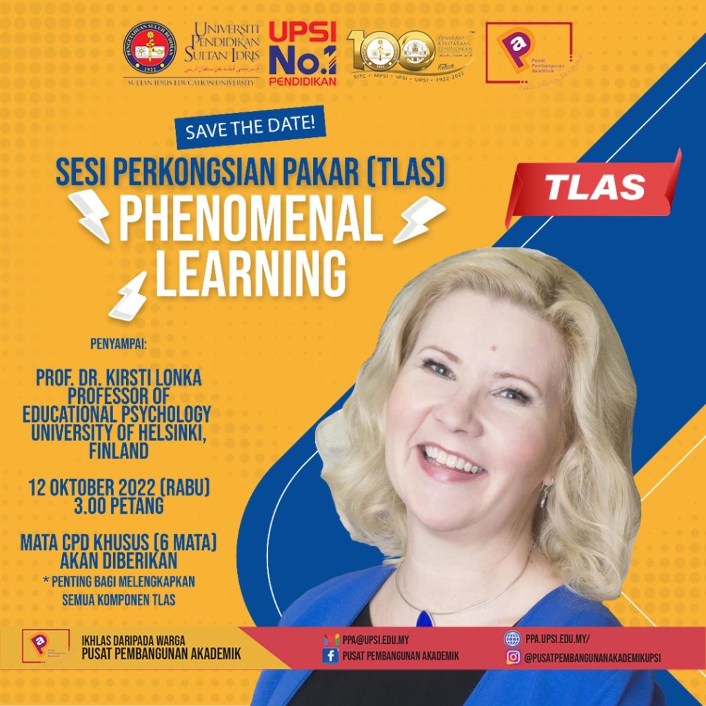 TEACHING, LEARNING, ASSESSMENT AND SUPERVISION PROGRAM – UPSI | Pusat ...