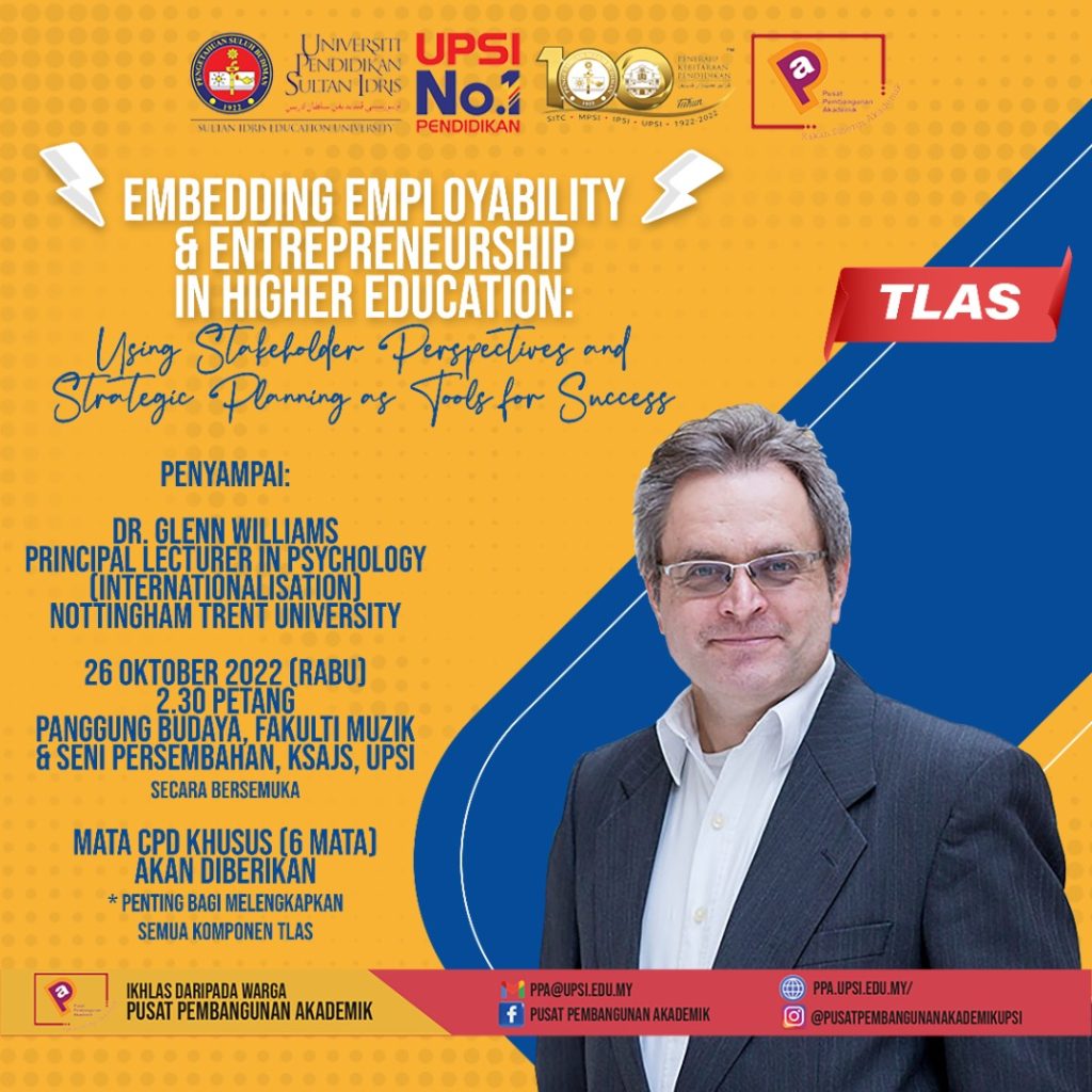 TEACHING, LEARNING, ASSESSMENT AND SUPERVISION PROGRAM – UPSI | Pusat ...